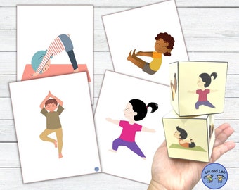 Printable Yoga Cards for Kids: Yoga Poses Posters for Cool Down Corner ...