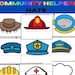 Community Helper Craft-birthday Hats-kids Paper Hats - Etsy