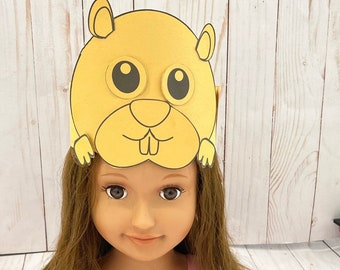 Groundhog Day Activity Printable Party Hat Craft Kid's Groundhog Day ...