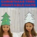 Christmas Tree Craft- Printable Hat - Etsy