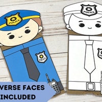 Kids Police Hat Printable Craft | Baby Police Officer Hat Coloring Page ...