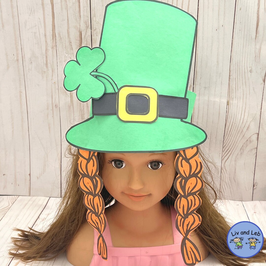 St. Patrick's Day Leprechaun Craft for Kids- Leprechaun Paper Hat - Etsy