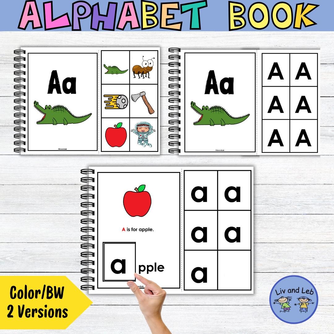Interactive Alphabet Book- Letter A Adapted Book - Etsy