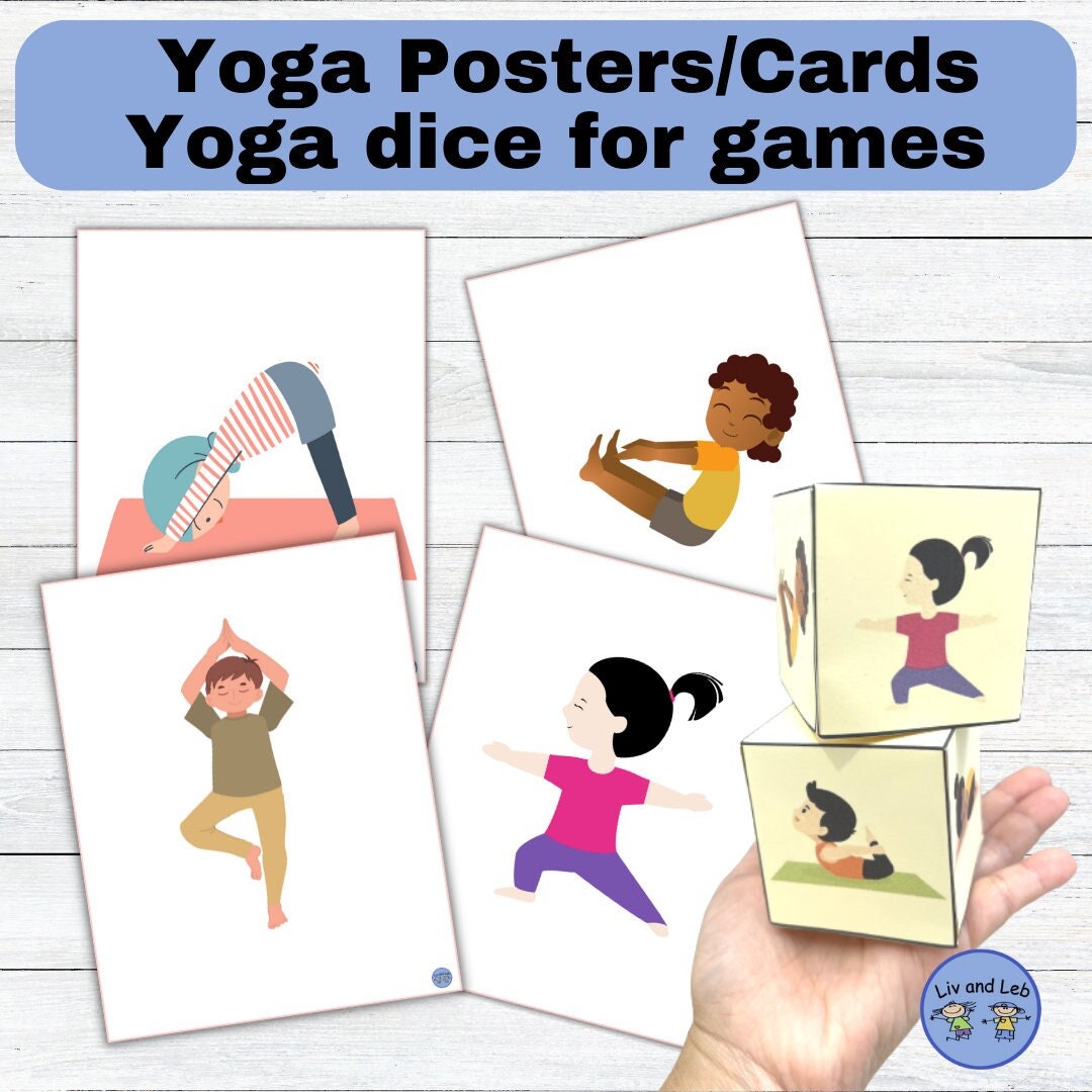 Yoga Cards-posters for Kids - Etsy