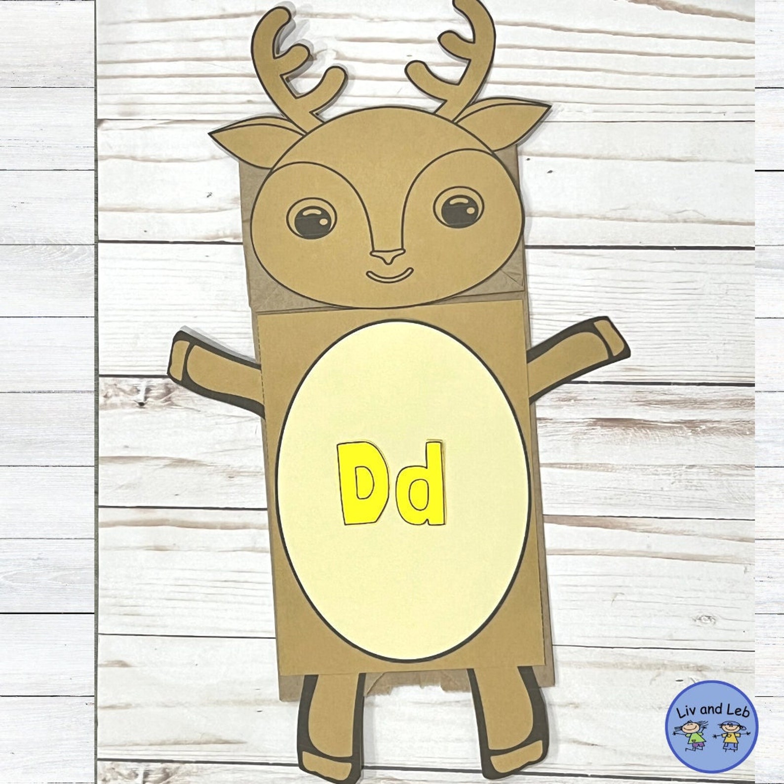 Deer Craft- Deer Paper Bag Puppet - Etsy