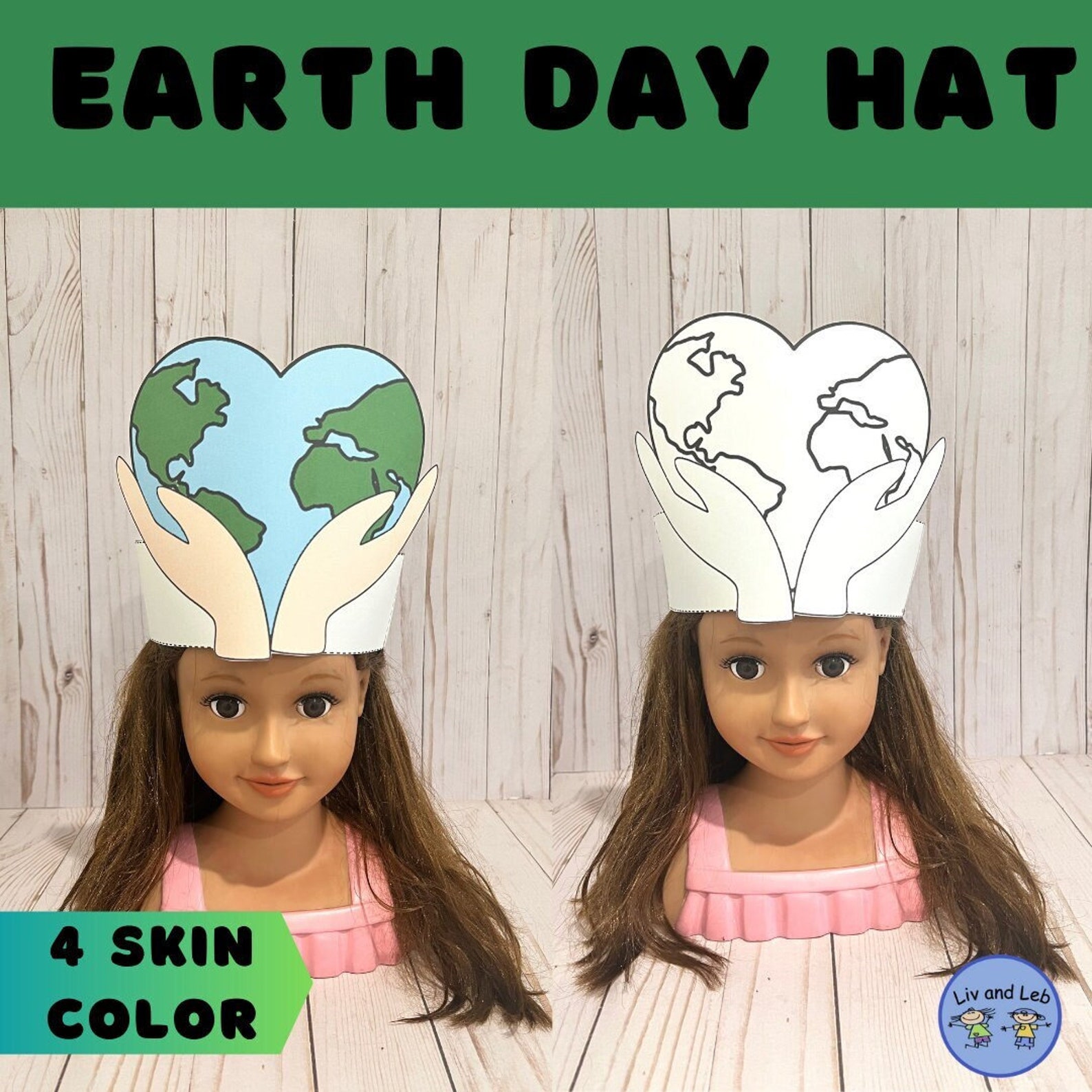 Earth Day Craft- Earth Day Paper Hats - Etsy