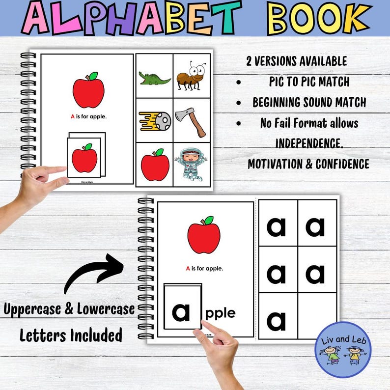 Interactive Alphabet Book- Letter A Adapted Book - Etsy