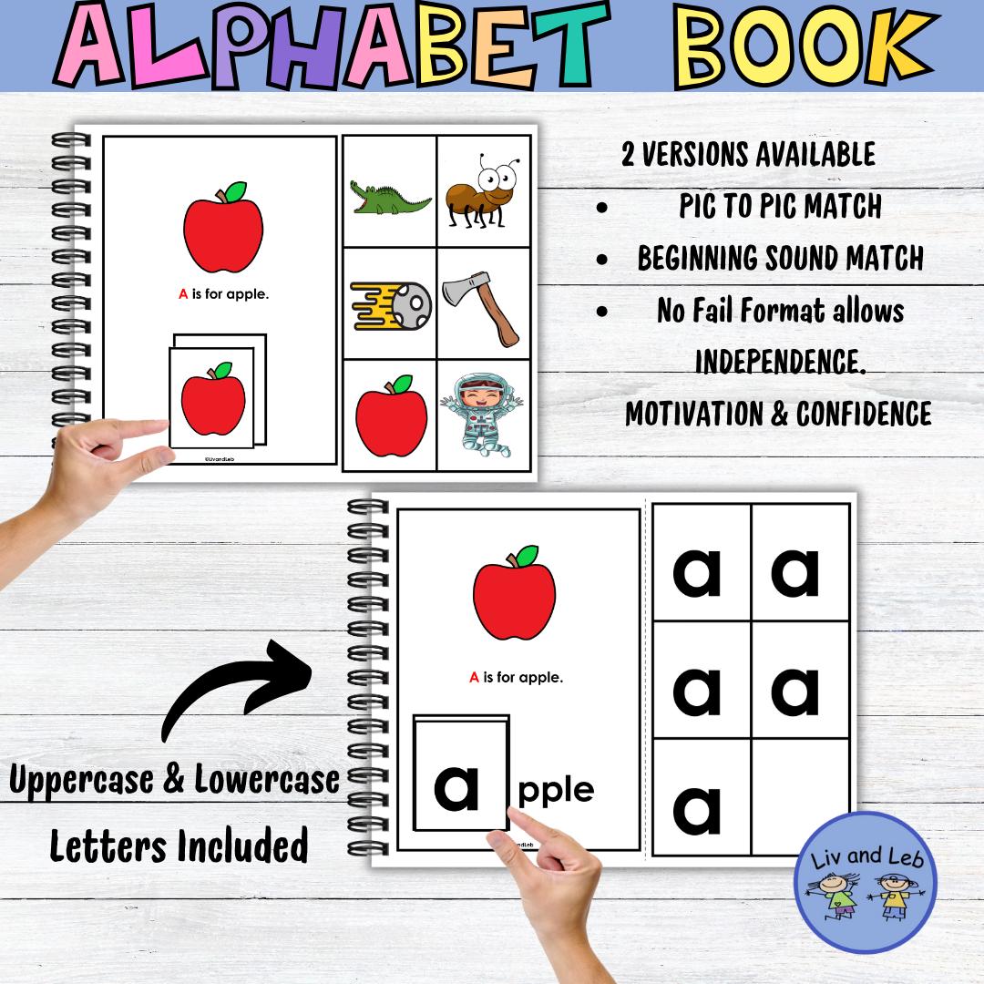 Interactive Alphabet Book- Letter A Adapted Book - Etsy