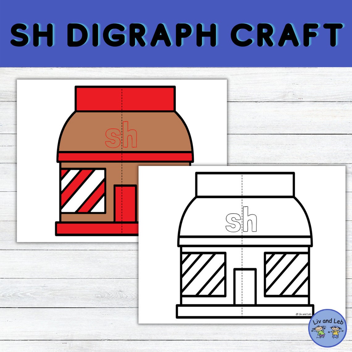 Digraph Craft- Consonant Digraph Flashcards- Digraph Worksheets - Etsy
