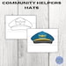 Community Helper Craft-birthday Hats-kids Paper Hats - Etsy