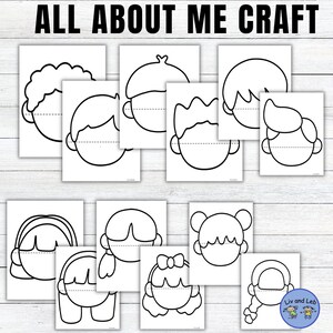 All About Me Craft- Back to School - Etsy