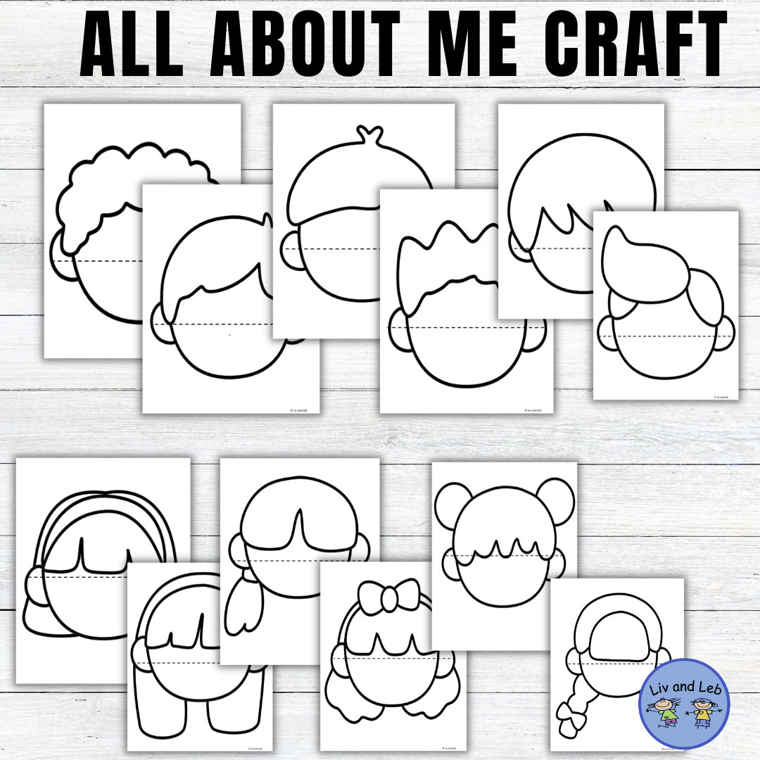 All About Me Craft- Back to School - Etsy