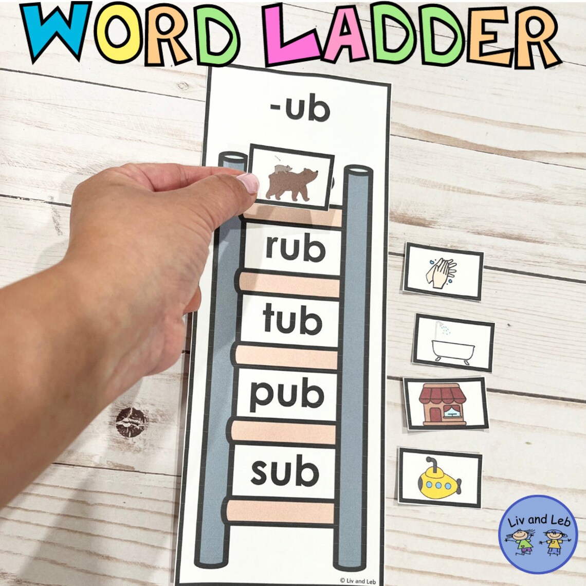 CVC Word Ladder: Early Reading, Word Families (printable) - Etsy