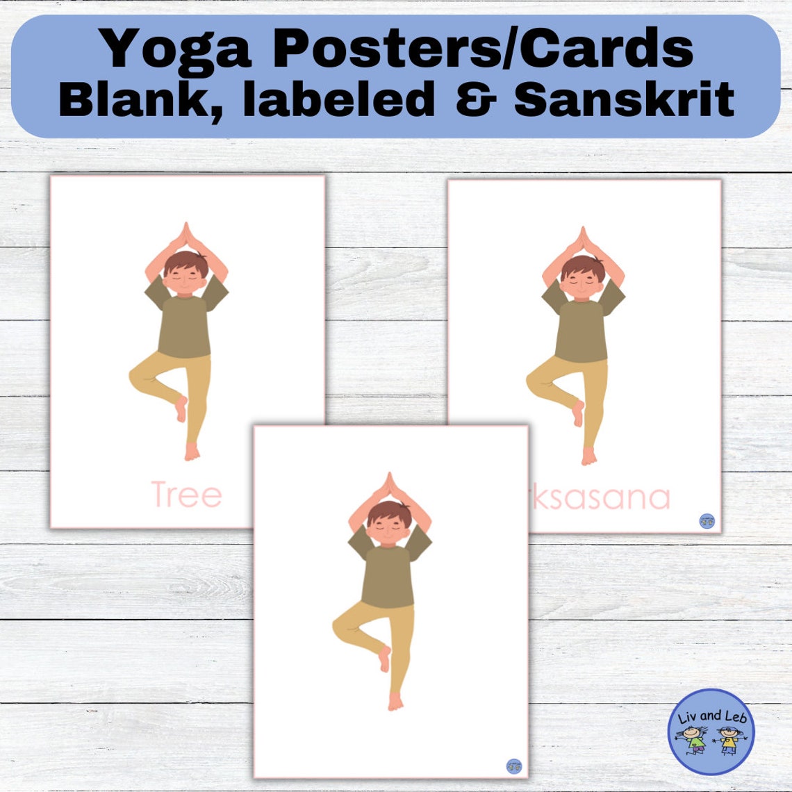 Yoga Cards-posters for Kids - Etsy