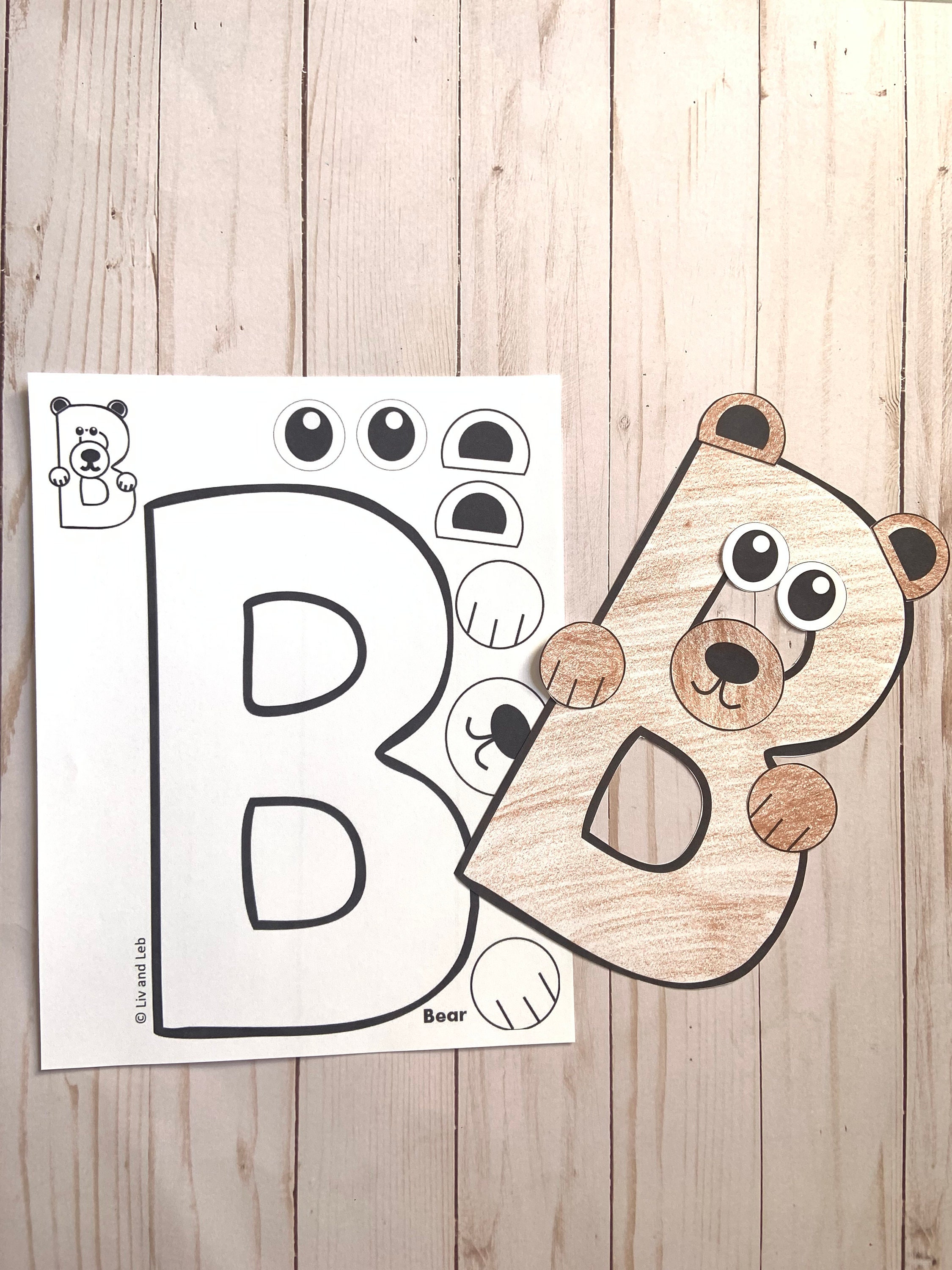 Alphabet Craft Zoo Animal Letter Craft Animal Letter Craft - Etsy