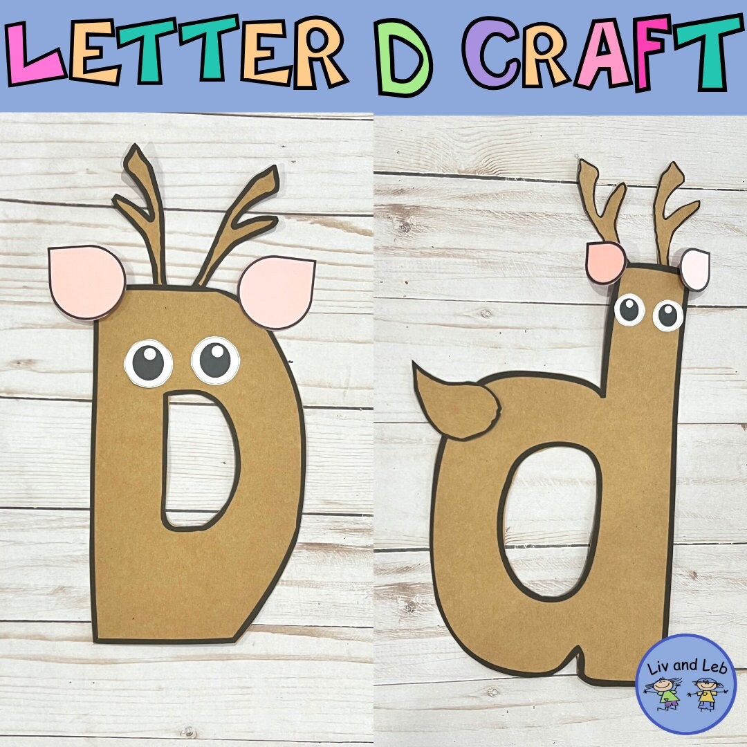 Letter D Craft- Alphabet Phonics Craft - Etsy