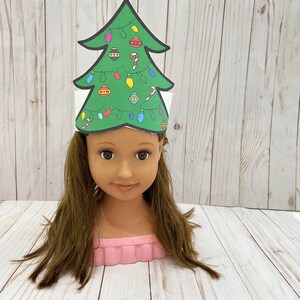 Christmas Tree Craft- Printable Hat - Etsy