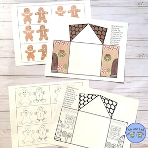 Gingerbread House Craft- Christmas Winter Holidays - Etsy