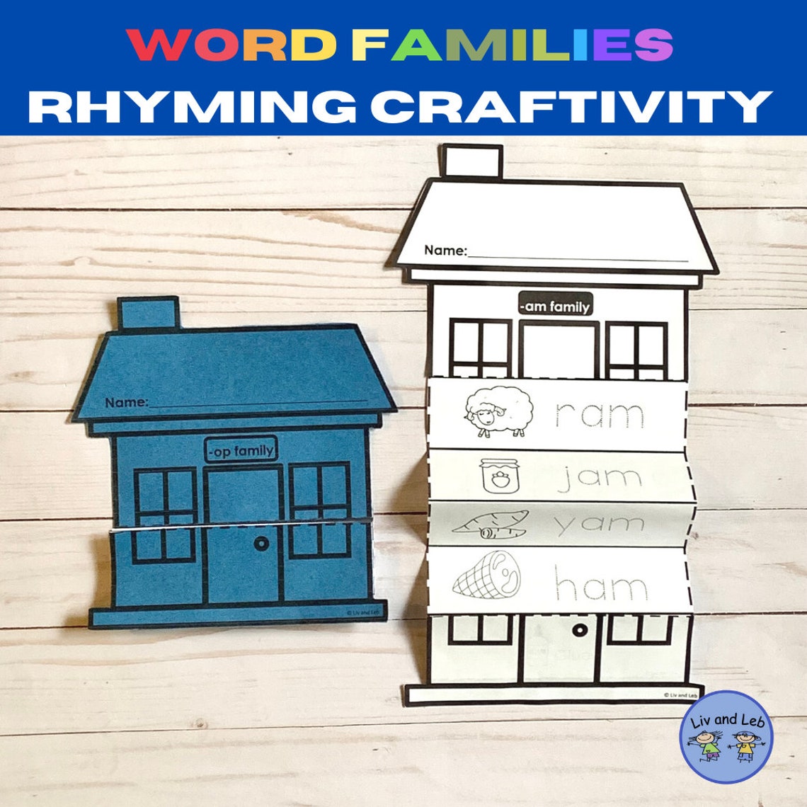 CVC Word Family Rhyme Craft - Etsy