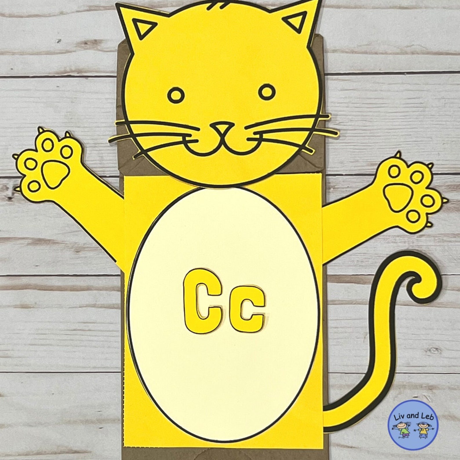 Cat Craft- Cat Paperbag Puppet - Etsy