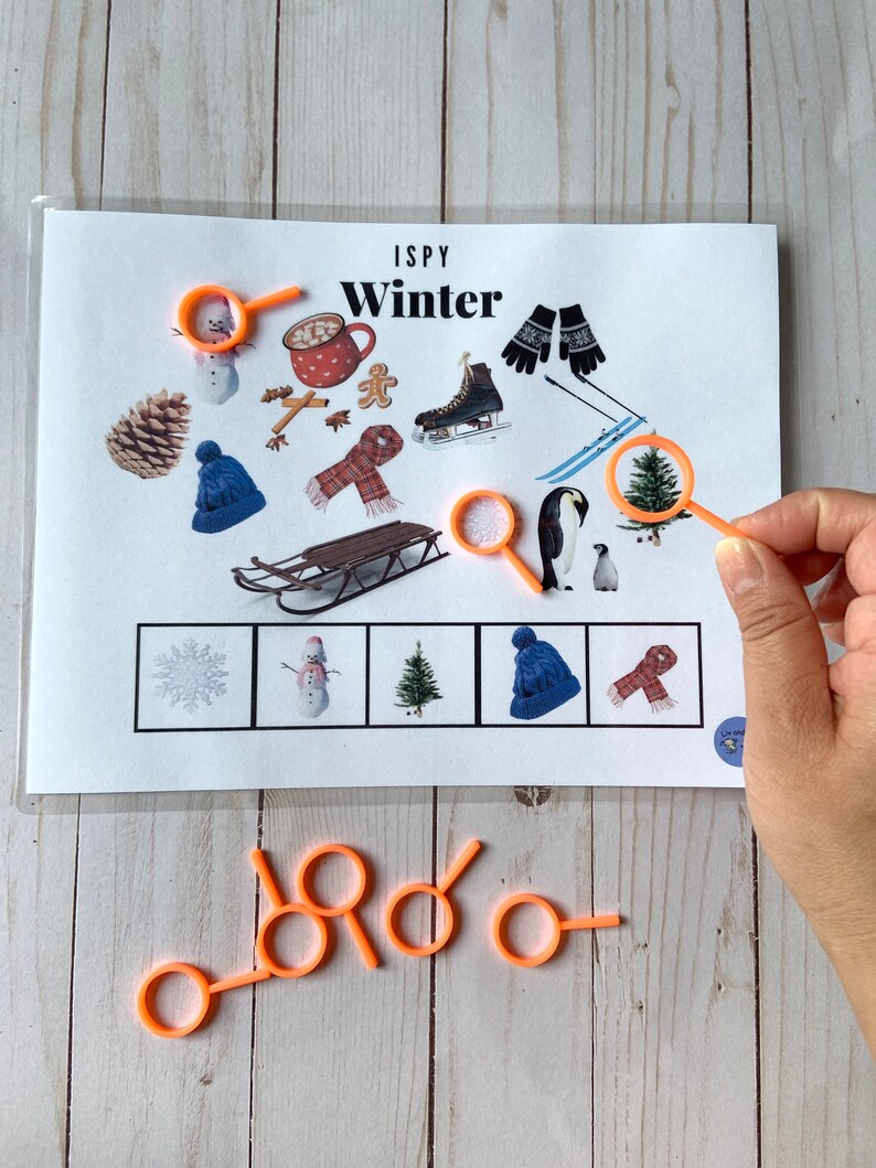 I Spy Printable Activity- Fall, Winter, Spring, Summer - Etsy