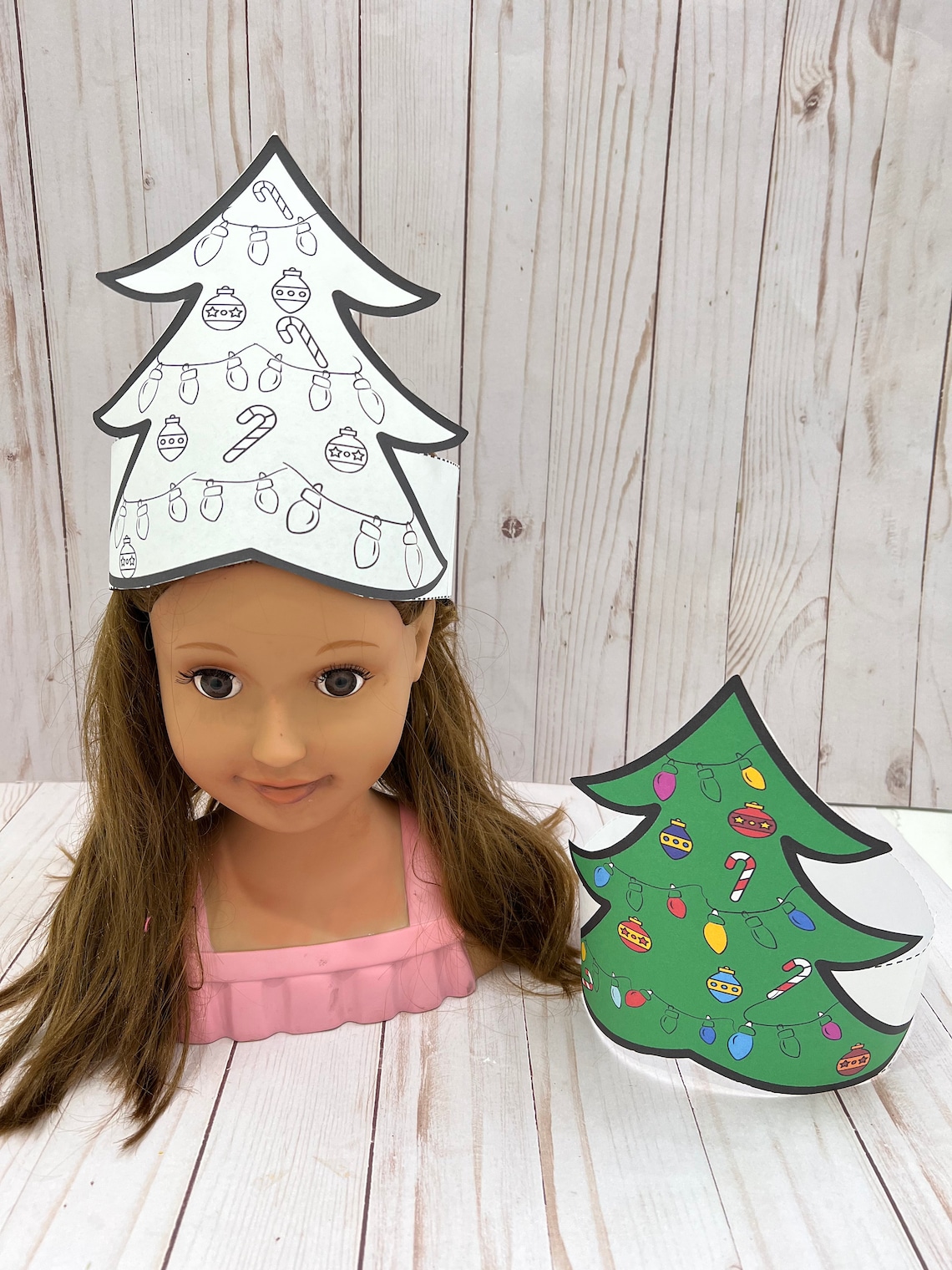 Christmas Tree Craft- Printable Hat - Etsy