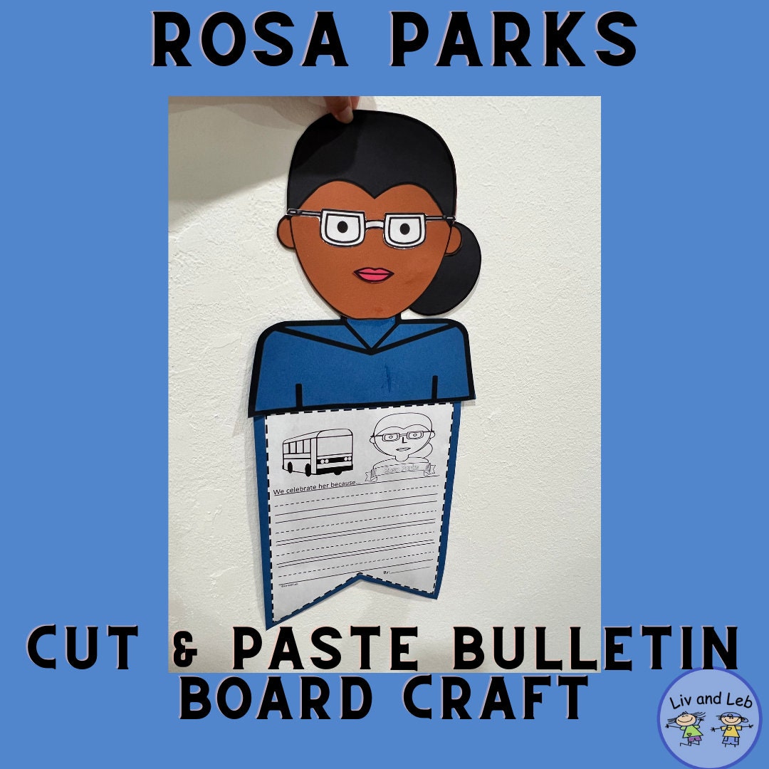 Women's History Month Craft- Rosa Parks - Etsy