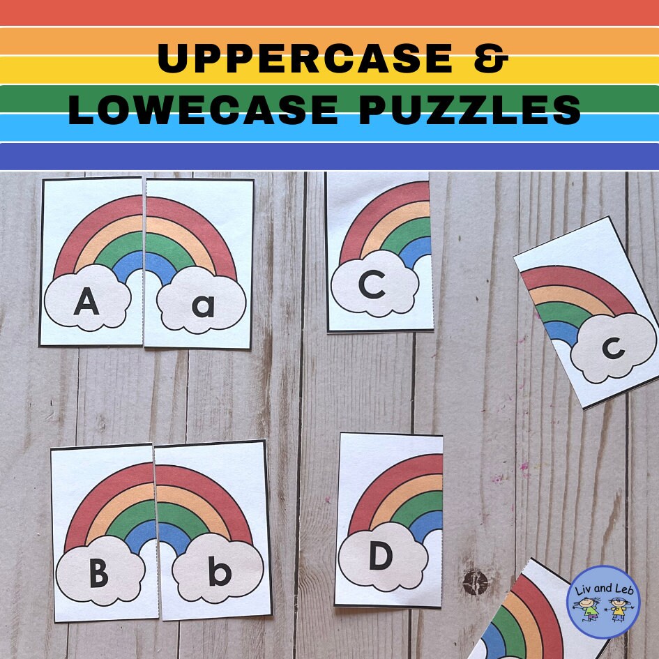 Beginning Sounds Activity Game Spring Worksheets Rainbow Phonics Puzzle ...