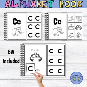 Interactive Alphabet Book-letter C Adapted Book - Etsy