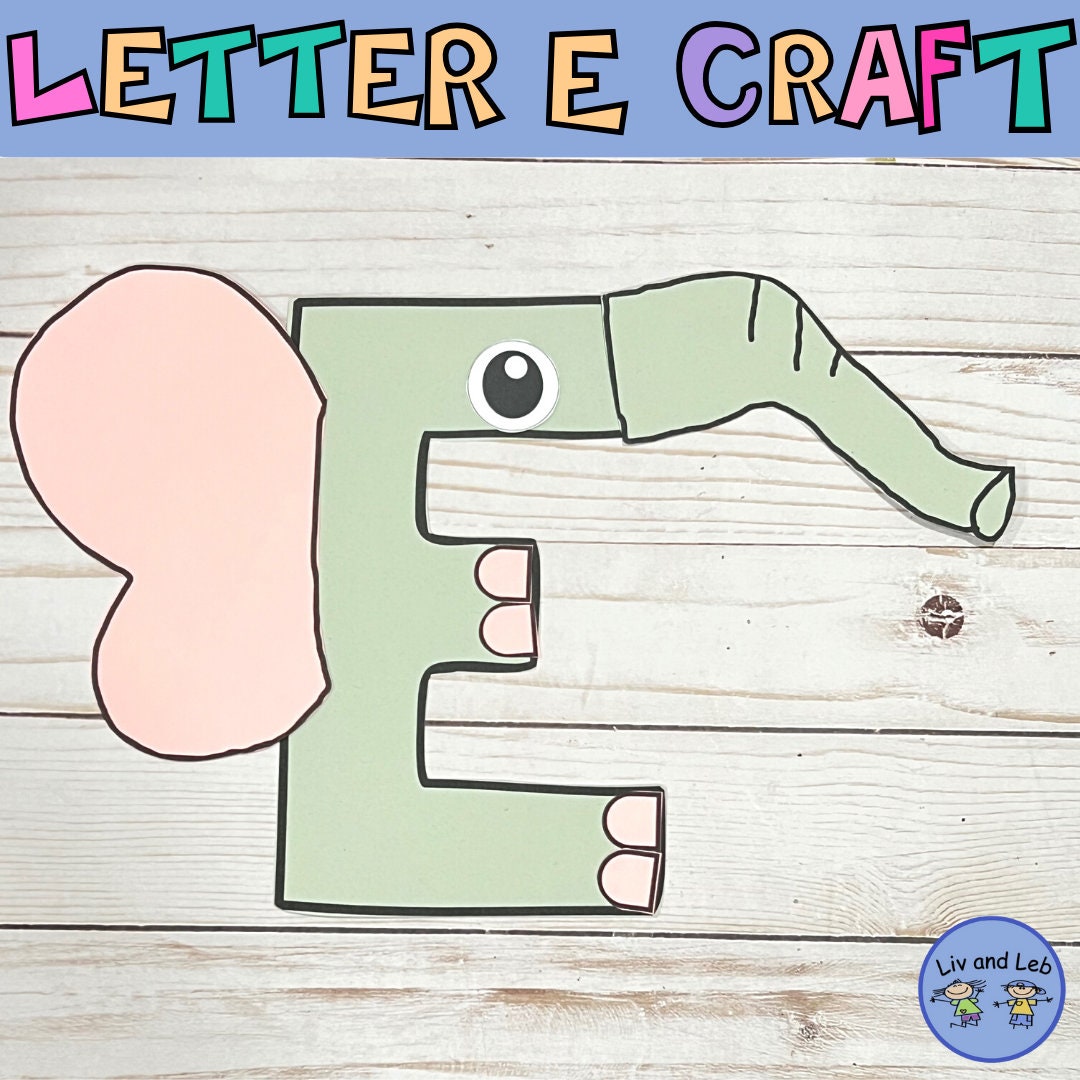 Manualidad con la letra E - Manualidad con fonética del alfabeto ...