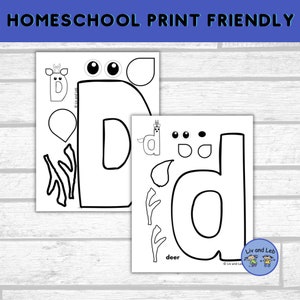Letter D Craft- Alphabet Phonics Craft - Etsy