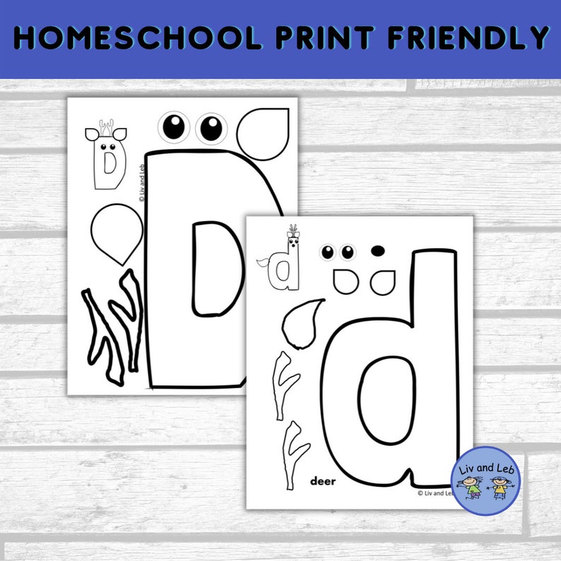 Letter D Craft- Alphabet Phonics Craft - Etsy