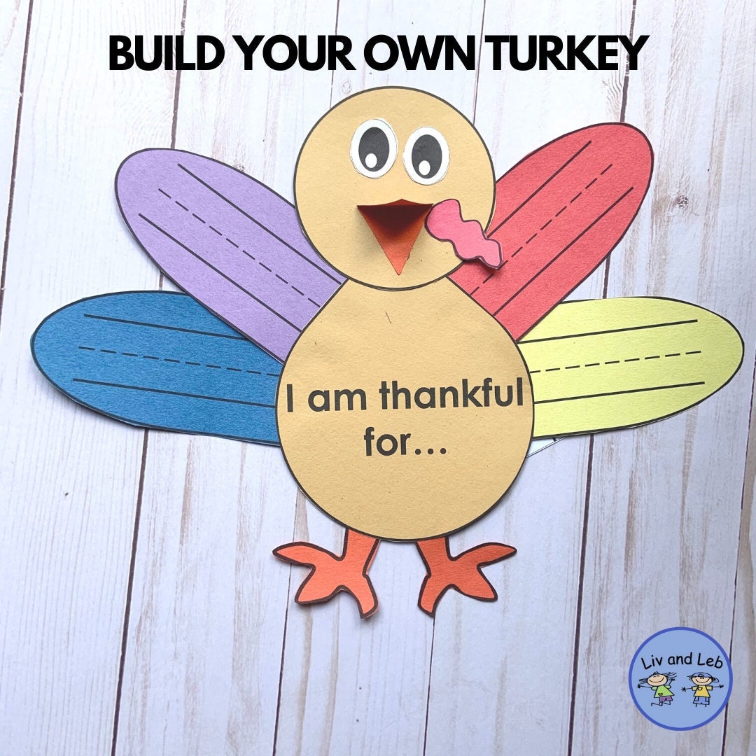 Turkey Craft Thanksgiving - Etsy
