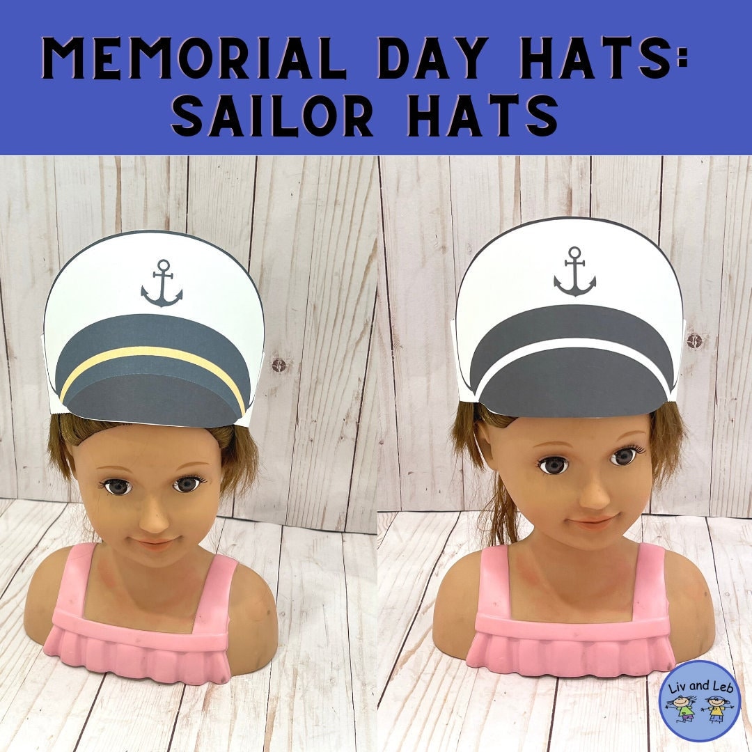 Sailor Paper Hat – Memorial Day, Veterans Day Craft - Etsy UK