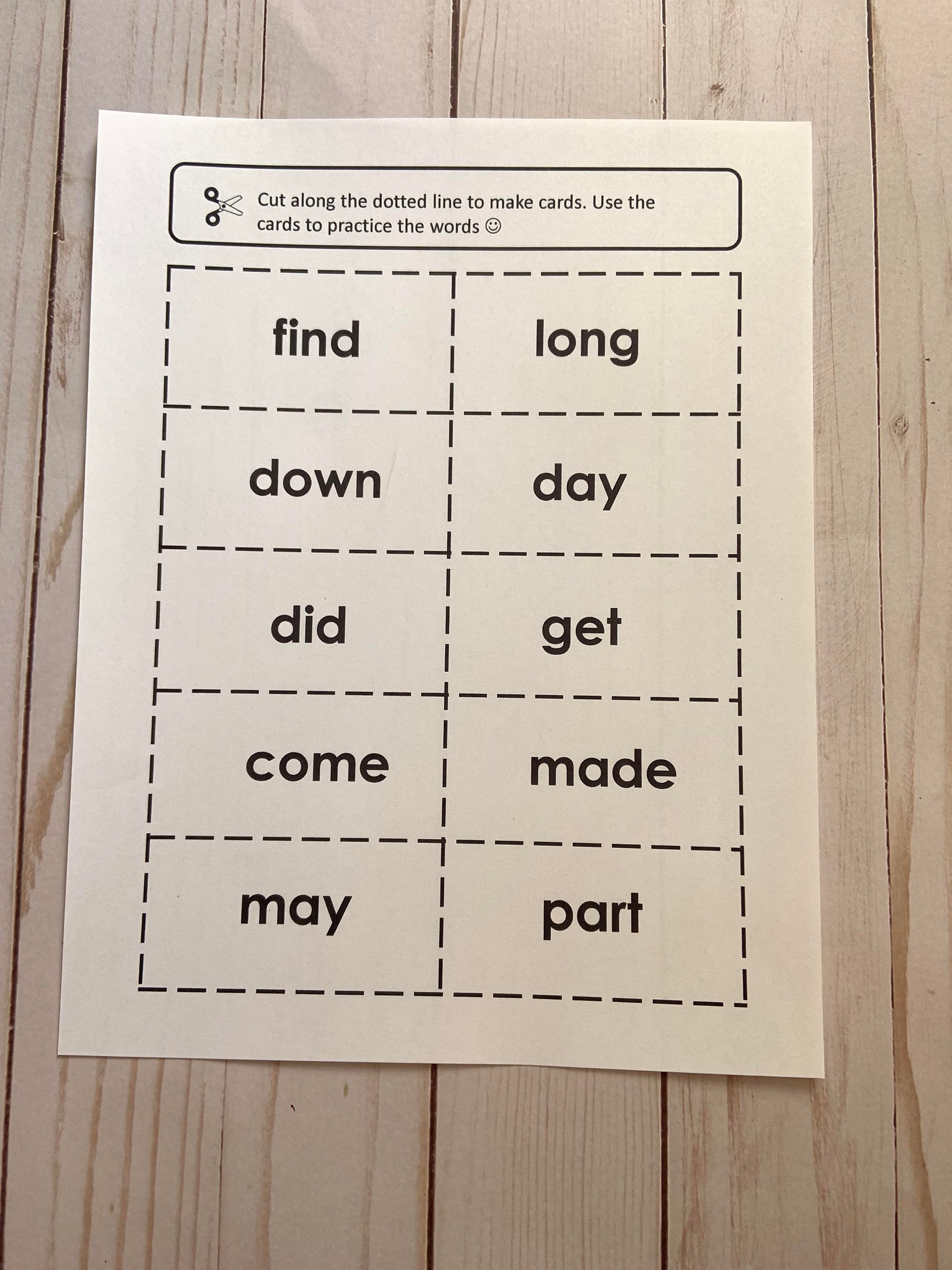 150 Sight Words Printable: Tracing, Coloring & Card Games (PDF) - Etsy