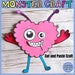 Valentine's Day Craft- Love Monster Craft for Kids - Etsy