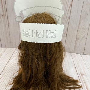 Santa Craft Paper Crown Christmas Hats Fro Kids - Etsy