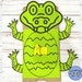 Alligator Craft- Alligator Paperbag Puppet - Etsy