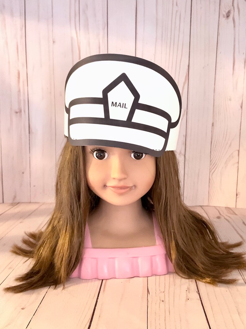 Community Helper Craft-birthday Hats-costume Dramatic Play - Etsy