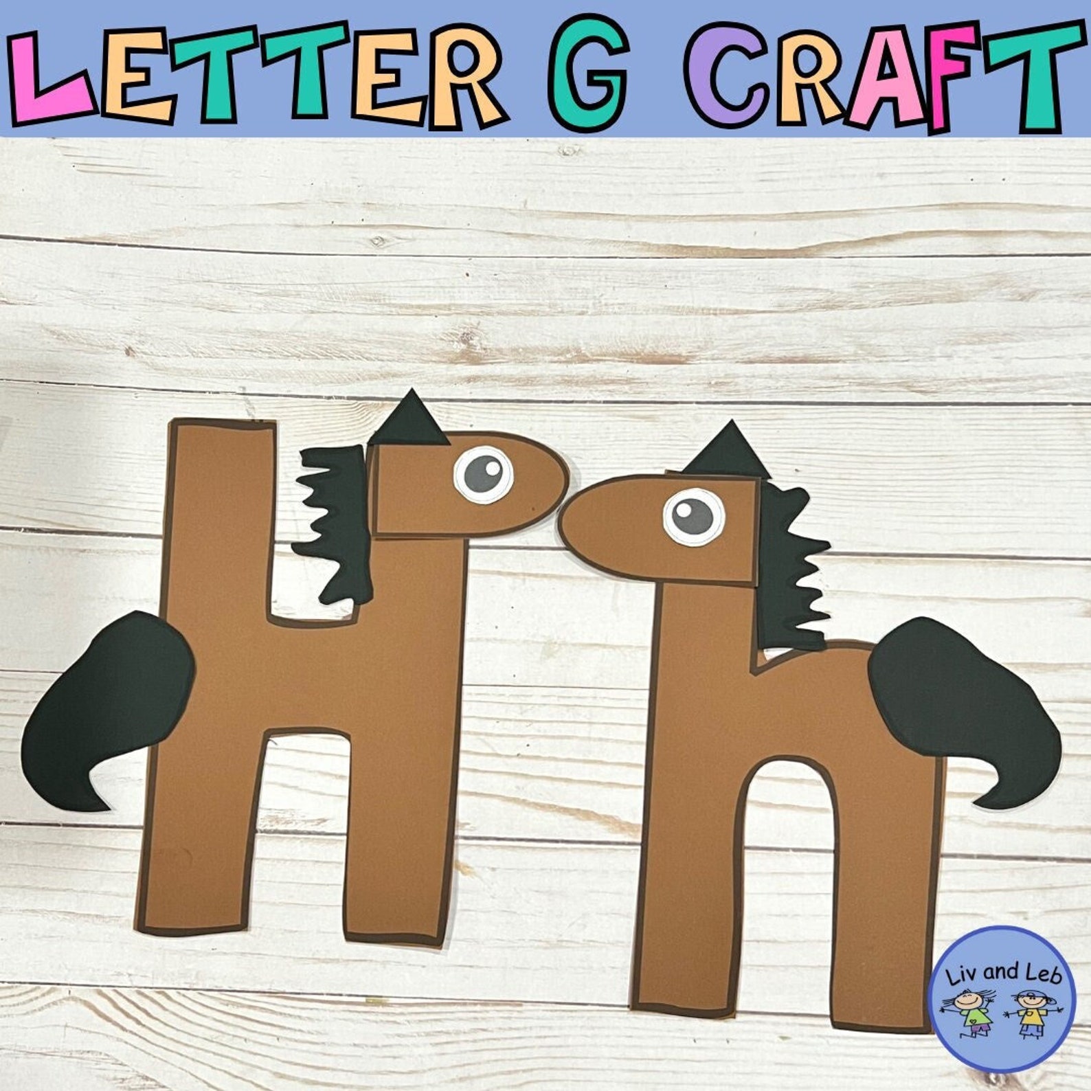 Letter H Horse Craft: Alphabet Phonics (digital Download) - Etsy