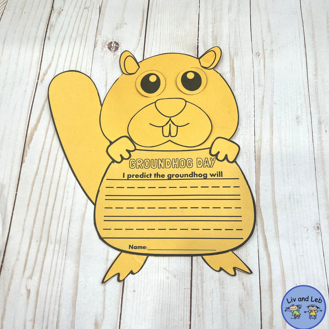Groundhog Day Craft Activity, Groundhog Day Writing Activity - Etsy