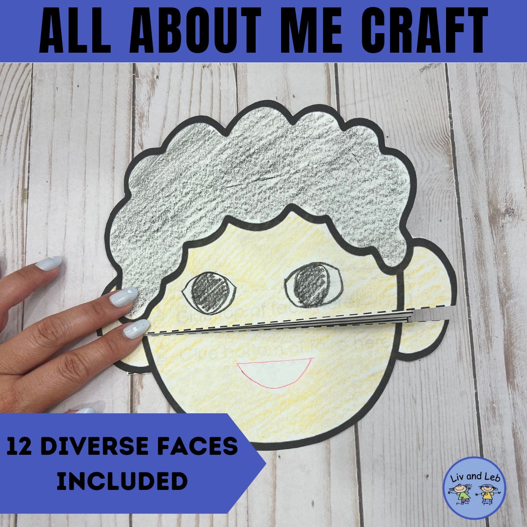 All About Me Craft- Back to School - Etsy
