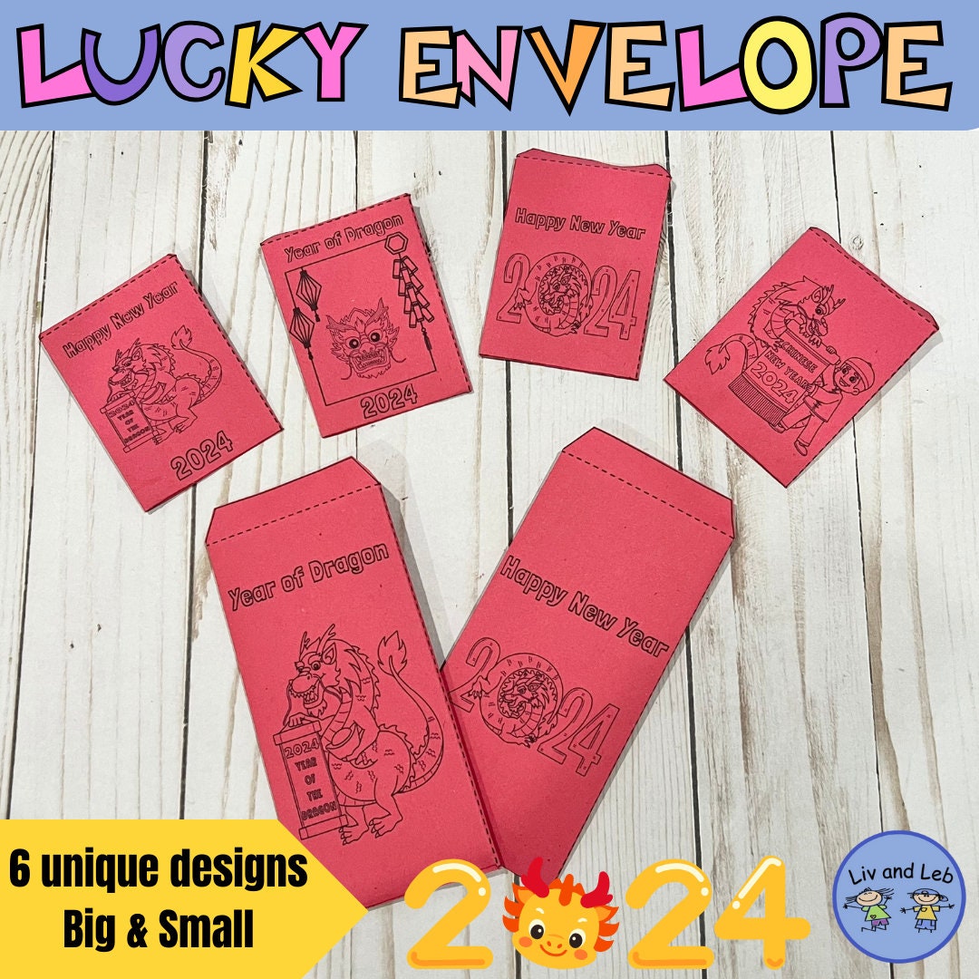 Chinese New Year Craft- Lunar New Year Red Envelopes- Year of the ...