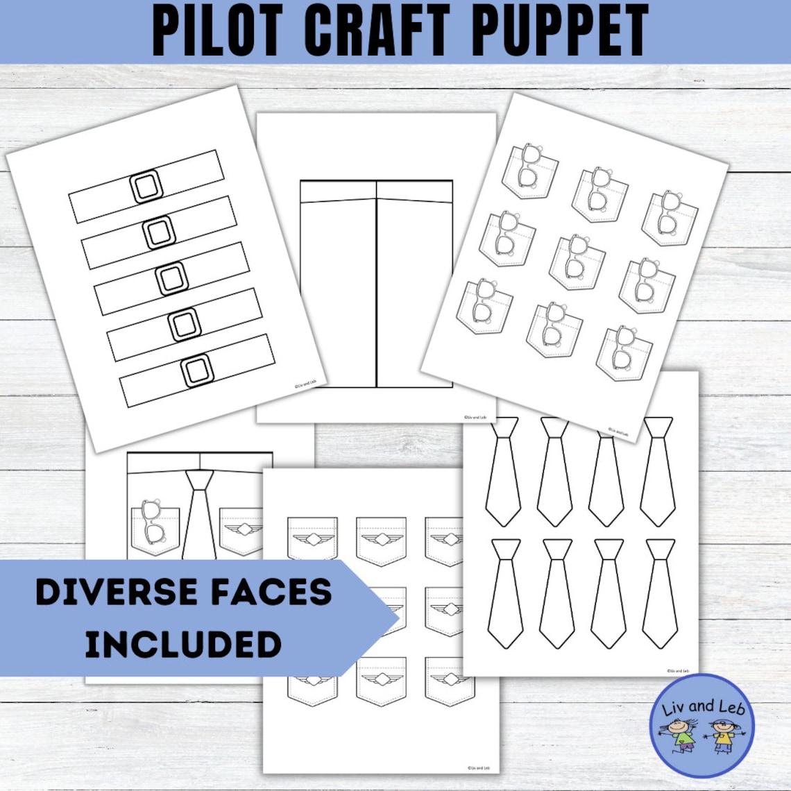 Pilot Paper Craft Community Helpers Puppet - Etsy