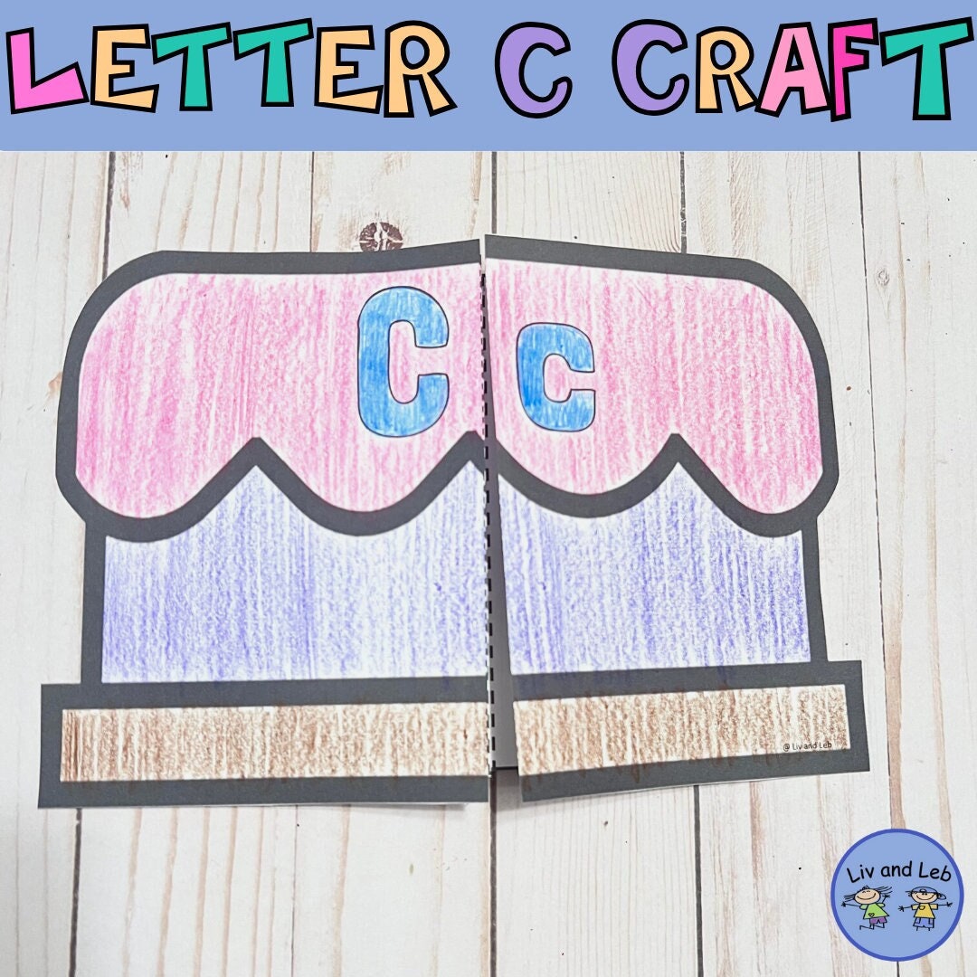 Letter C Cake Craft: Alphabet Learning Activity - Etsy