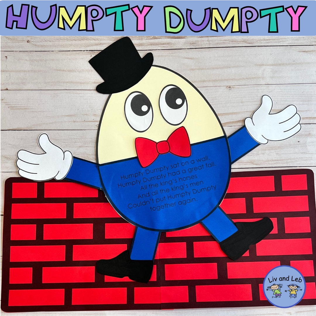 Humpty Dumpty Craft- Nursery Rhymes Book - Etsy