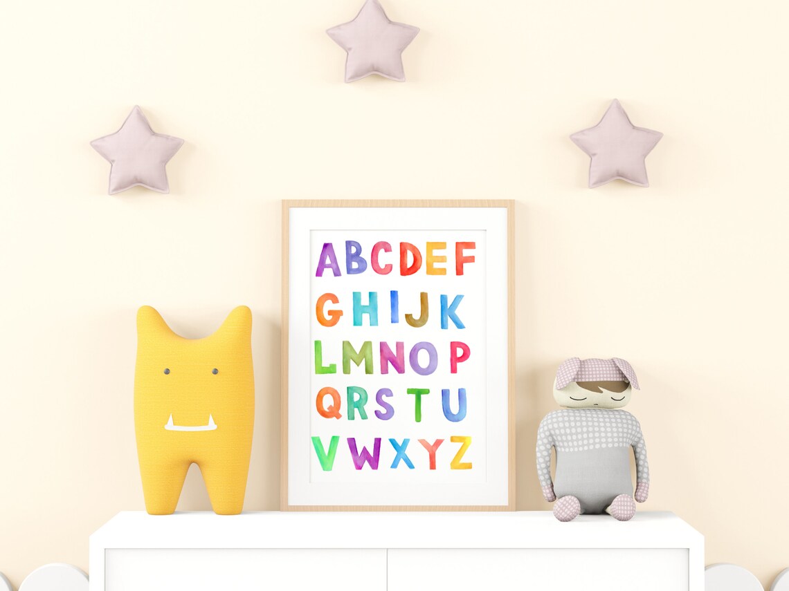 Alphabet Poster Classroom ABC Poster Nursery Alphabet - Etsy