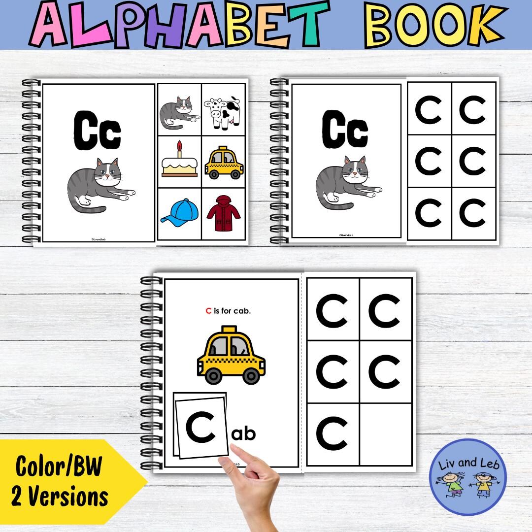 Interactive Alphabet Book-letter C Adapted Book - Etsy