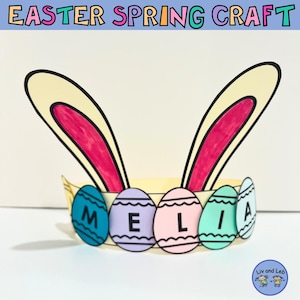 Easter Paper Hats for Kids - Bunny Paper Hats - Etsy