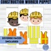 Construction Worker Paper Craft Community Helpers Puppet - Etsy